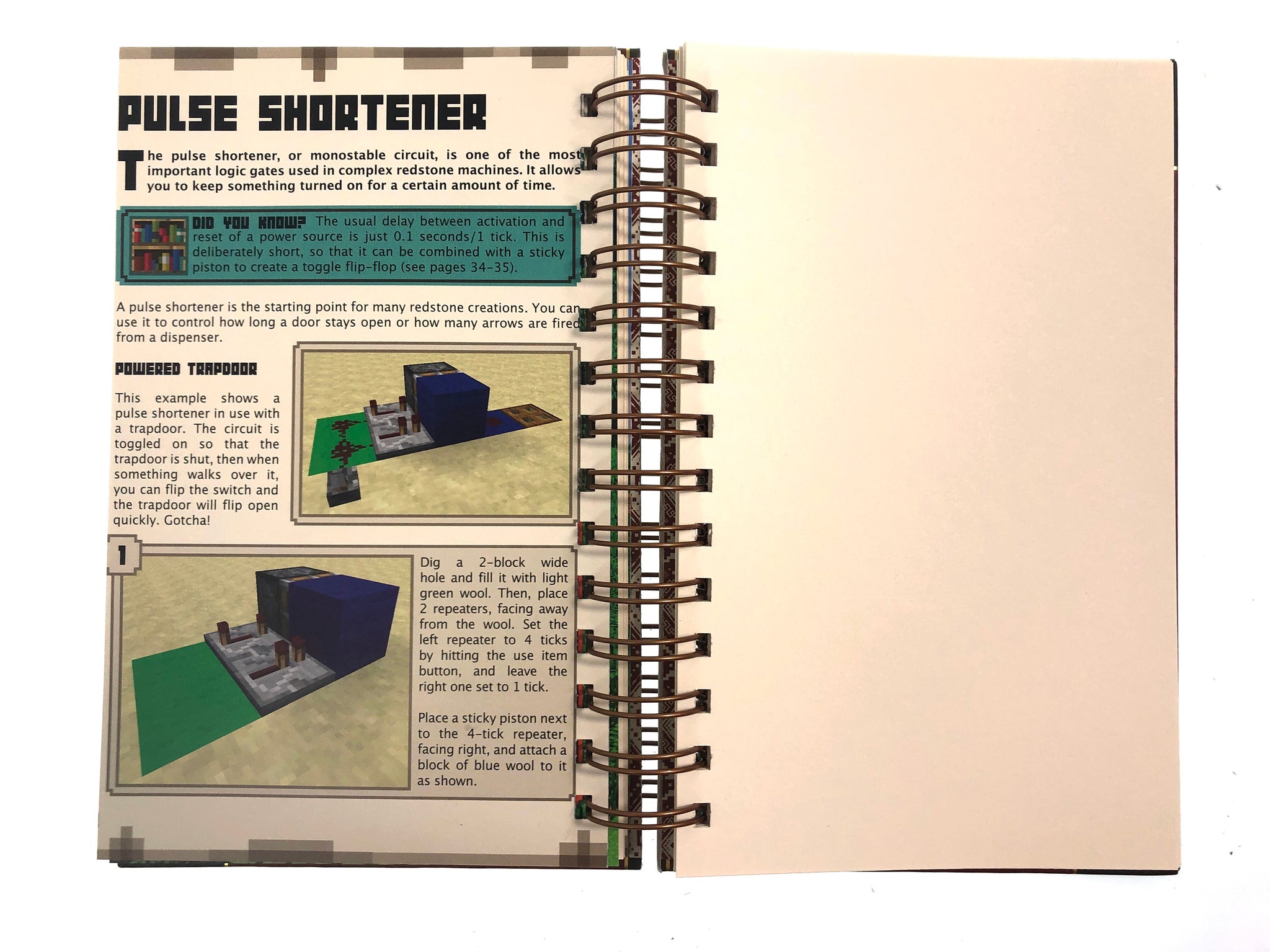 Minecraft Redstone Handbook Pages